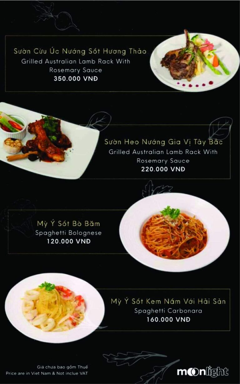 Moonlight Restaurant không gian ẩm thực đậm chất Châu Âu - Moonlight ...