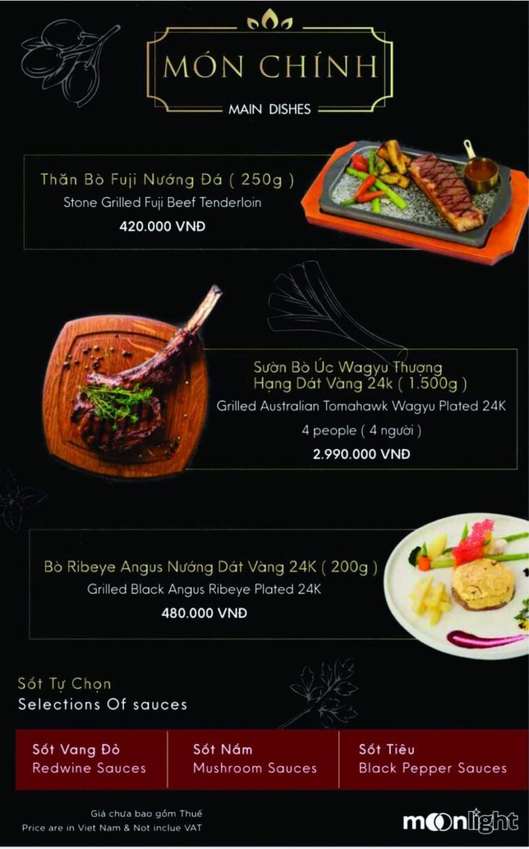 Moonlight Restaurant không gian ẩm thực đậm chất Châu Âu - Moonlight ...
